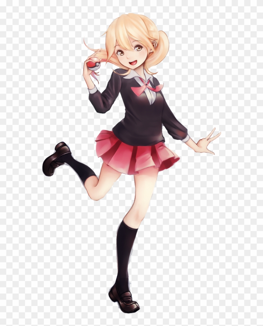 [#render] Anime Girl By Kaicchii - Pokemon Lass - Free Transparent PNG ...